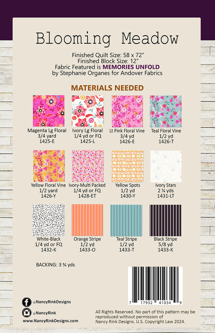 Nancy Rink Designs – Quilting Books Patterns and Notions