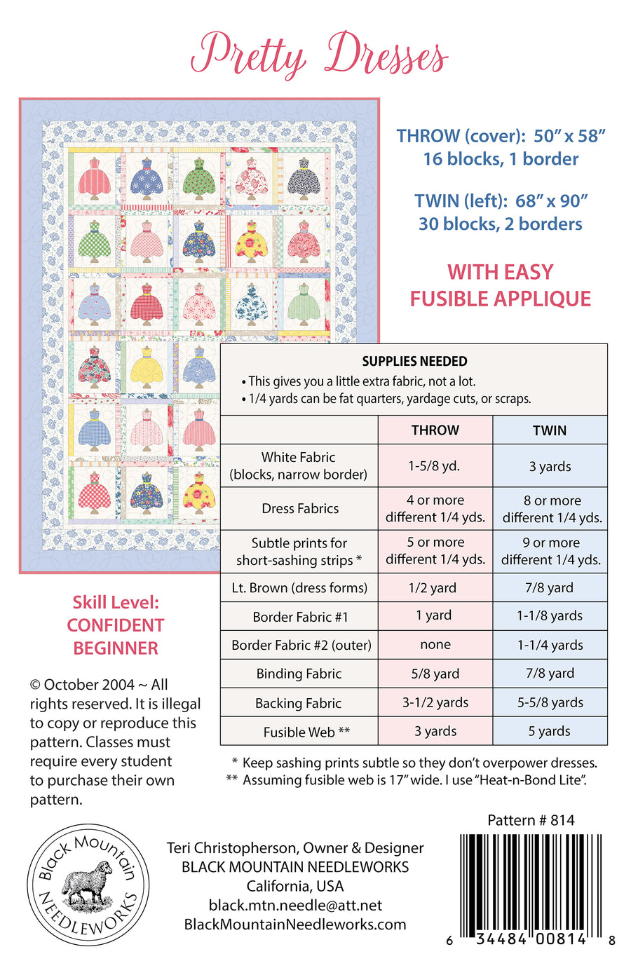 Pretty Dresses Downloadable Pattern – Quilting Books Patterns and Notions