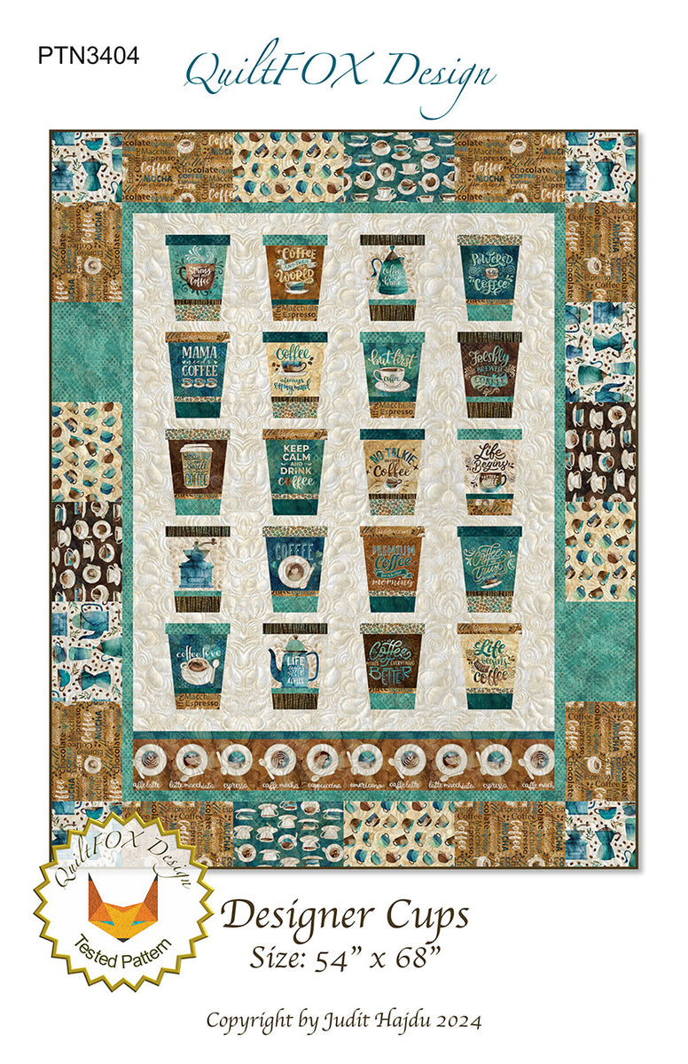 Designer Cups Quilt Pattern – Quilting Books Patterns and Notions