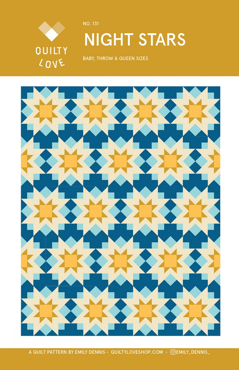 Night Stars Quilt Pattern – Quilting Books Patterns and Notions
