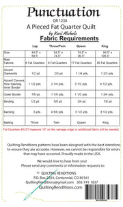 Punctuation Quilt Pattern – Quilting Books Patterns and Notions