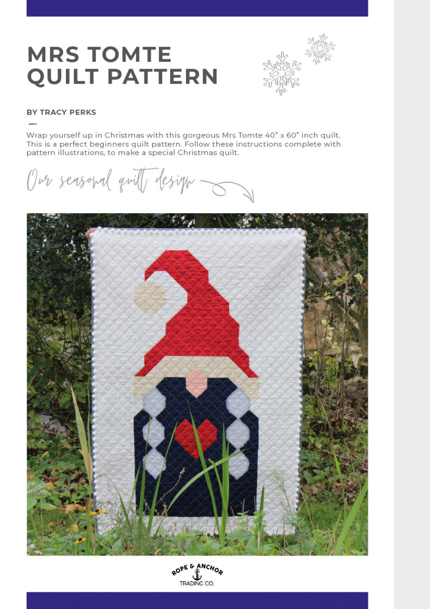 Mrs Tomte Quilt Pattern – Quilting Books Patterns and Notions
