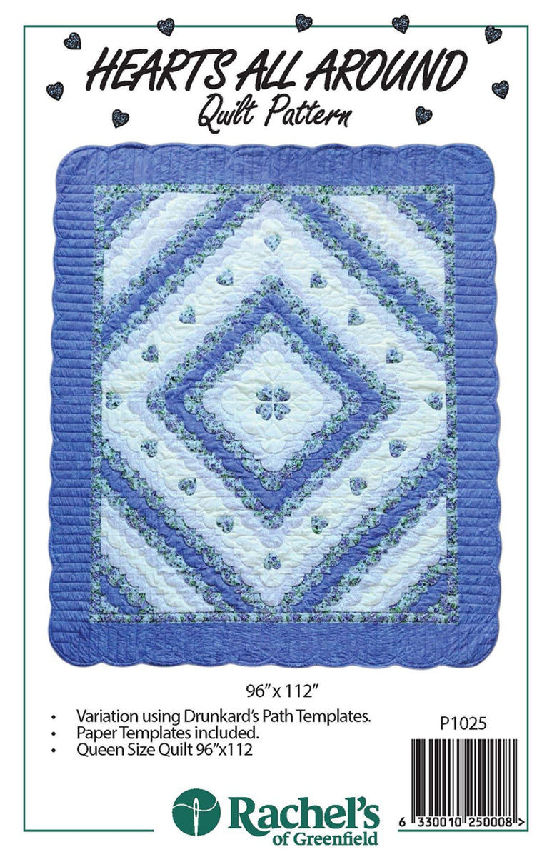 Hearts All Around Quilt Pattern – Quilting Books Patterns and Notions
