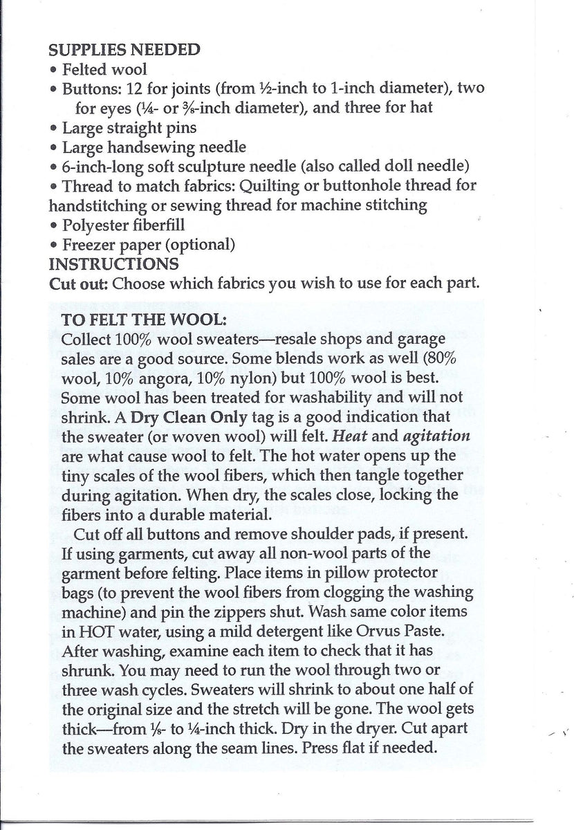 Forest Elf Pattern – Quilting Books Patterns and Notions
