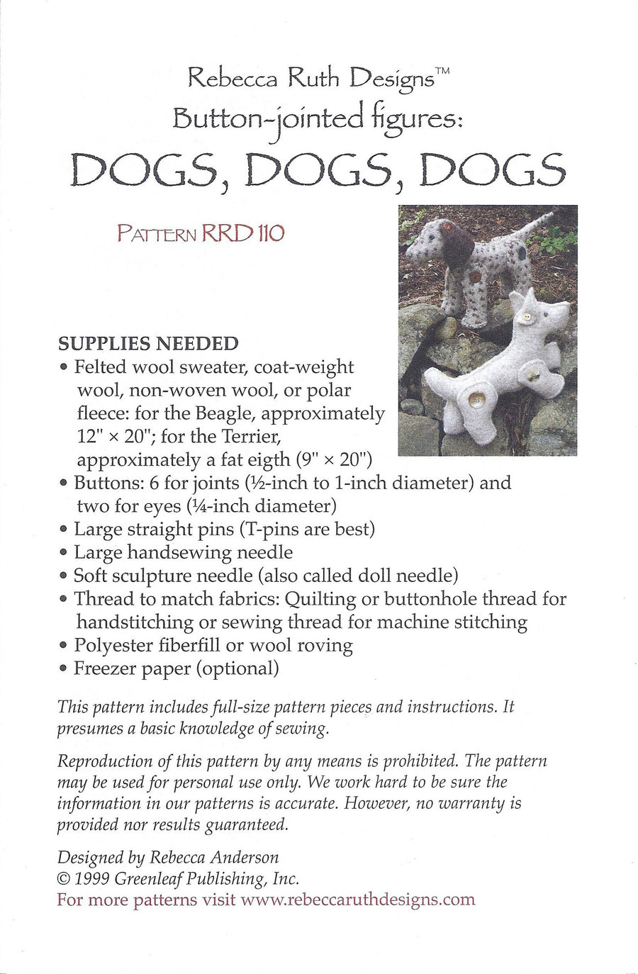 Dogs, Dogs, Dogs Pattern – Quilting Books Patterns and Notions