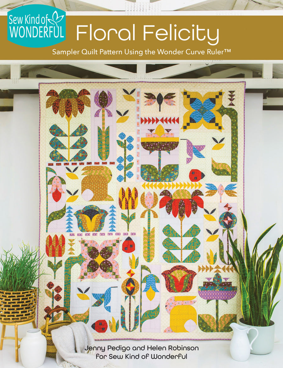 Floral Felicity Sampler Book – Quilting Books Patterns and Notions