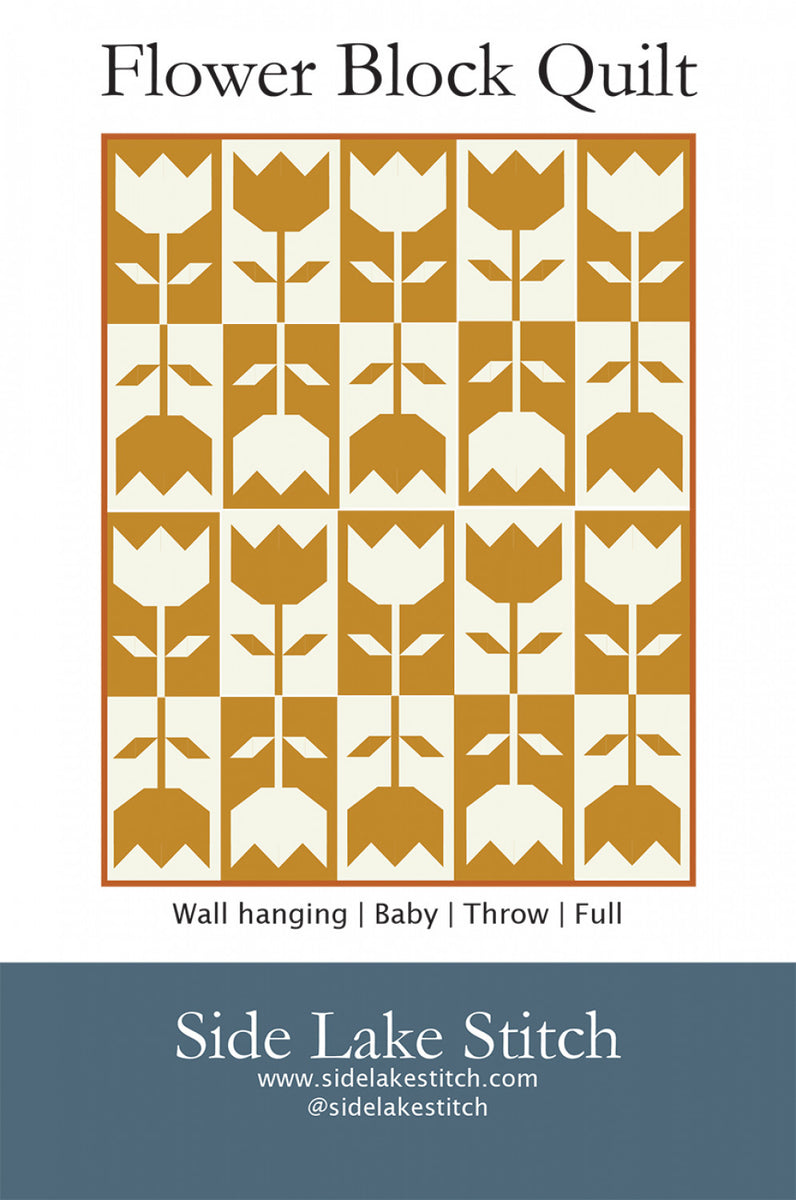 Flower Block Quilt Pattern – Quilting Books Patterns and Notions