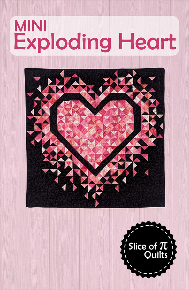 Mini Exploding Heart Quilt Pattern – Quilting Books Patterns and Notions Mini Exploding Heart Quilt Pattern – Quilting Books Patterns and Notions
