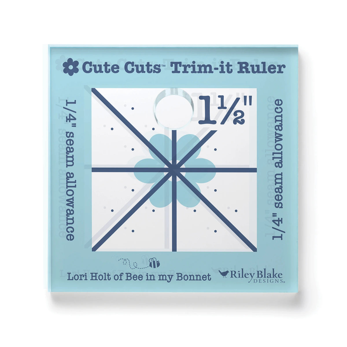 Lori Holt Cute Cuts Trim-it Ruler 1 1/2in x 1 1/2in – Quilting Books ...