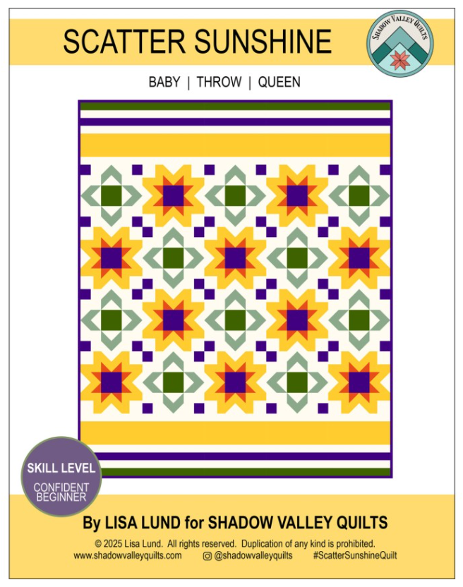 Scatter Sunshine Quilt Pattern – Quilting Books Patterns and Notions