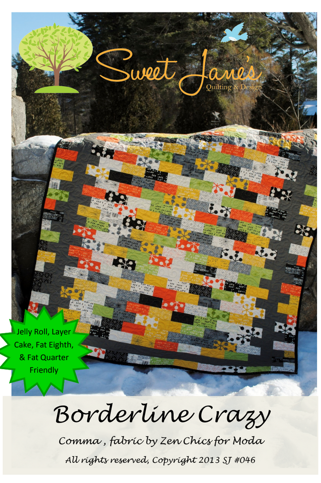 Borderline Crazy Downloadable Pattern – Quilting Books Patterns and Notions
