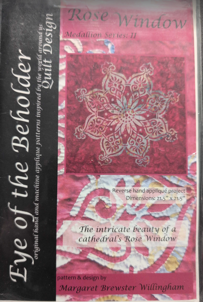 Rose Window Quilt Pattern – Quilting Books Patterns and Notions