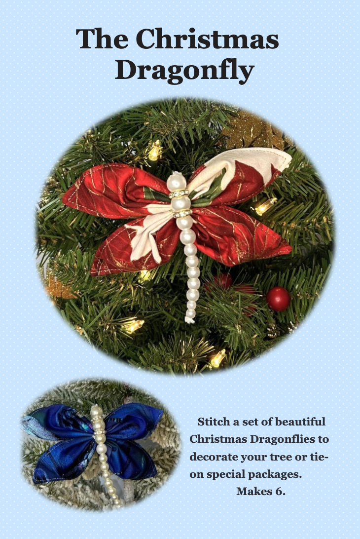 The Christmas Dragonfly Downloadable Pattern – Quilting Books Patterns ...