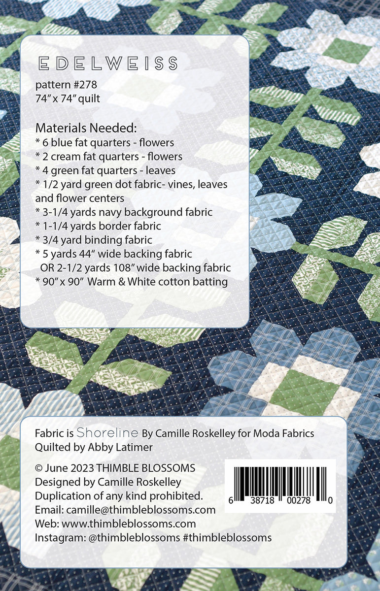 Edelweiss Quilt Pattern – Quilting Books Patterns and Notions