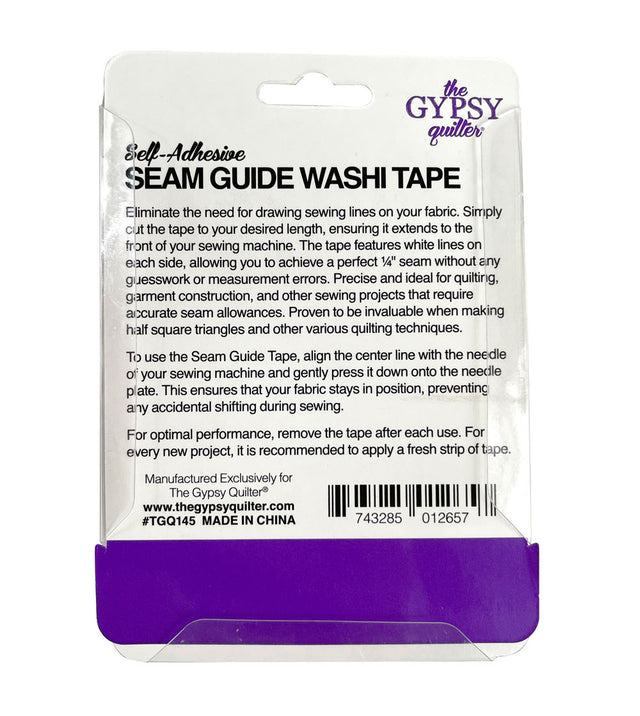 Seam Guide Washi Tape – Quilting Books Patterns and Notions