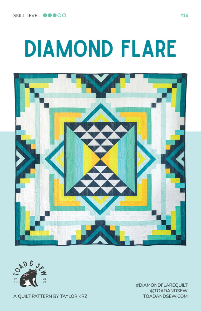 Diamond Flare Quilt Pattern – Quilting Books Patterns and Notions