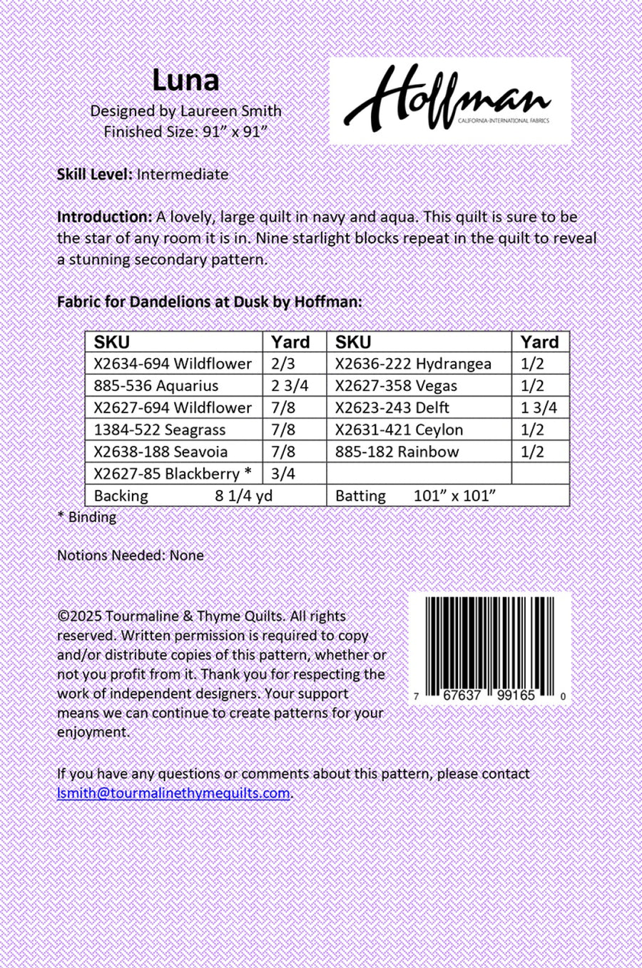Luna Quilt Pattern – Quilting Books Patterns and Notions