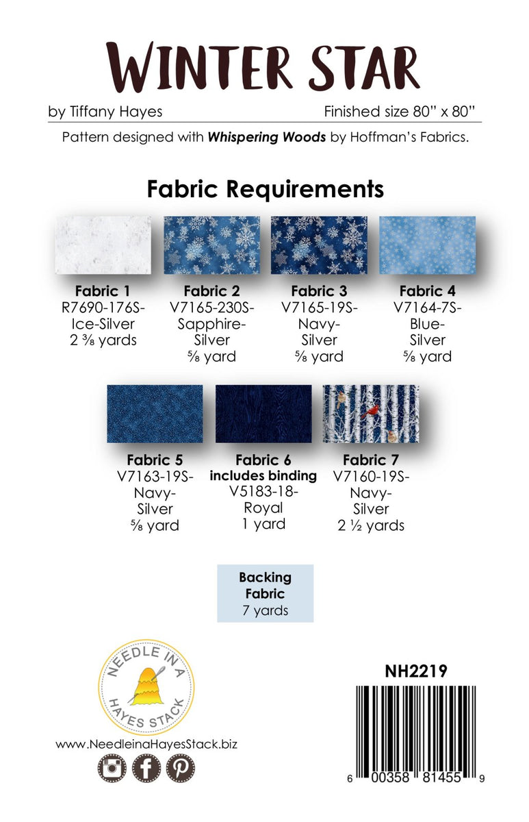 Winter Star Downloadable Pattern – Quilting Books Patterns and Notions