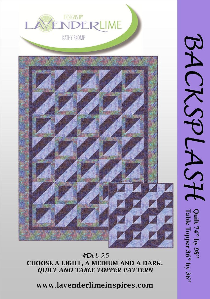 Backsplash Quilt Pattern – Quilting Books Patterns and Notions