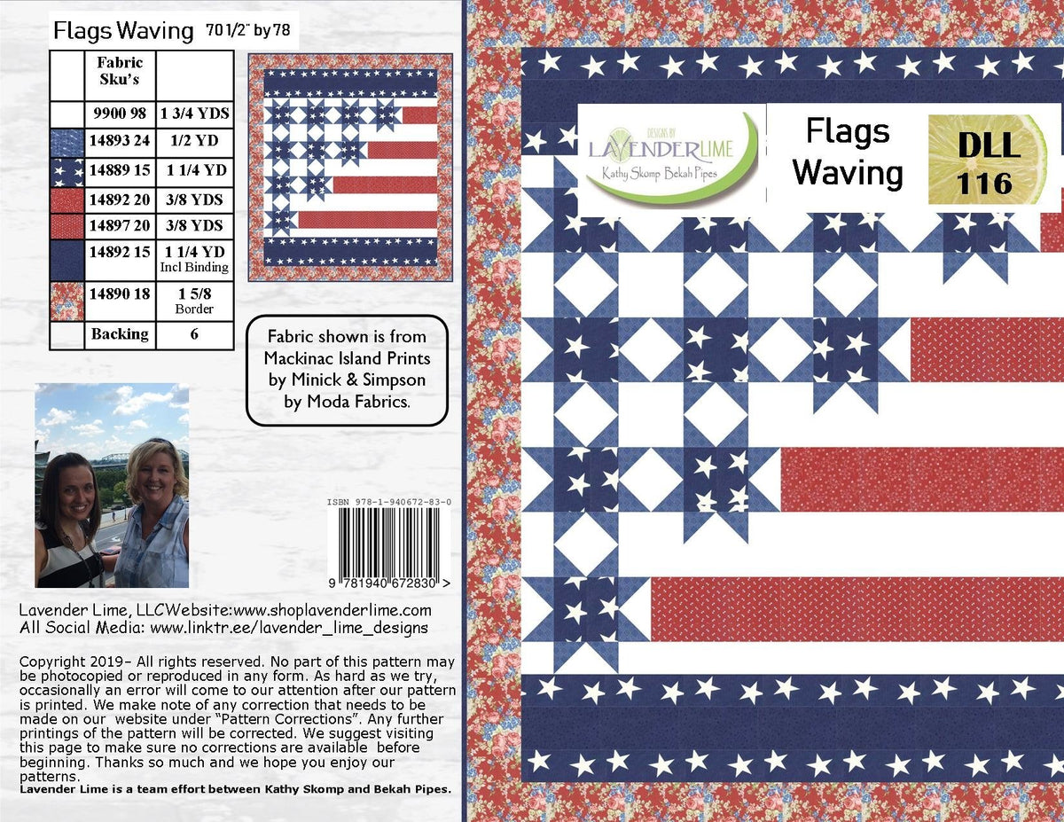 Flags Waving Downloadable Pattern – Quilting Books Patterns and Notions