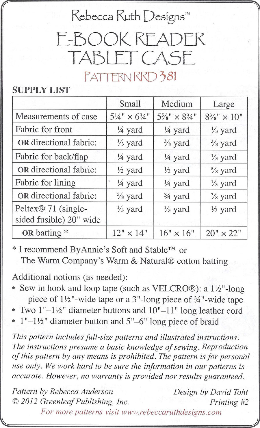 Paper Patterns – Page 145 – Quilting Books Patterns and Notions