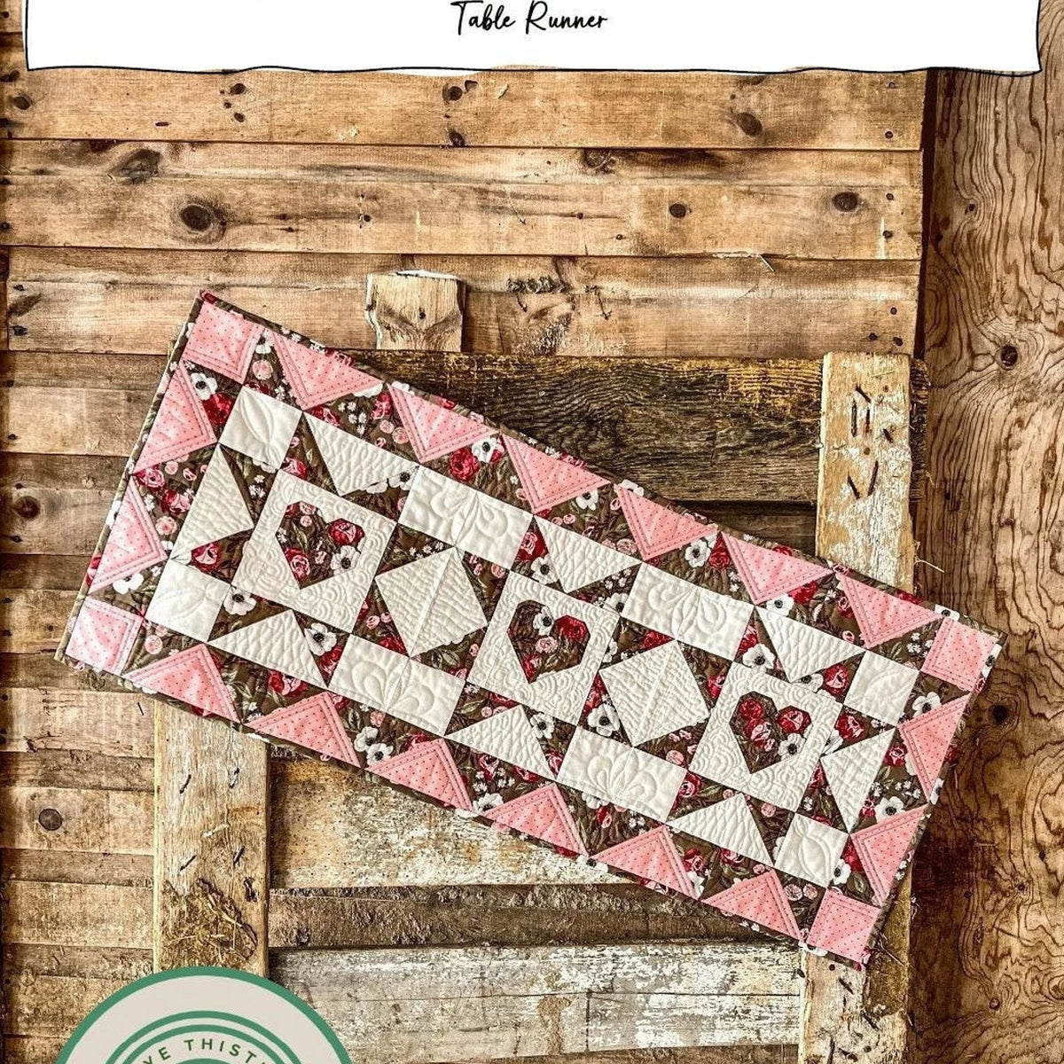 Hearts a Flutter Table Runner Downloadable Pattern – Quilting Books ...