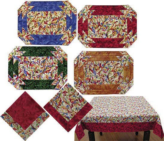 Table Graces Placemat, Napkin and Tablecloth Pattern – Quilting Books ...