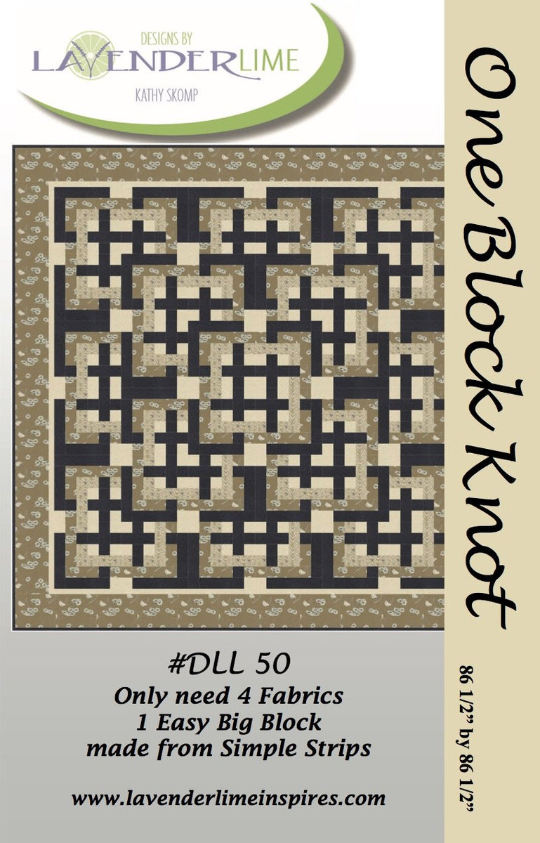 One Block Knot Downloadable Pattern – Quilting Books Patterns and Notions