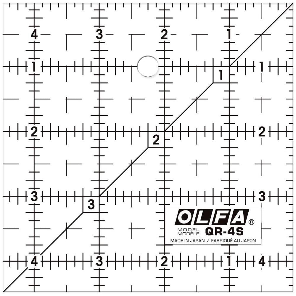 OLFA Frosted Advantage Non-Slip Ruler "The Charm" – Quilting Books ...