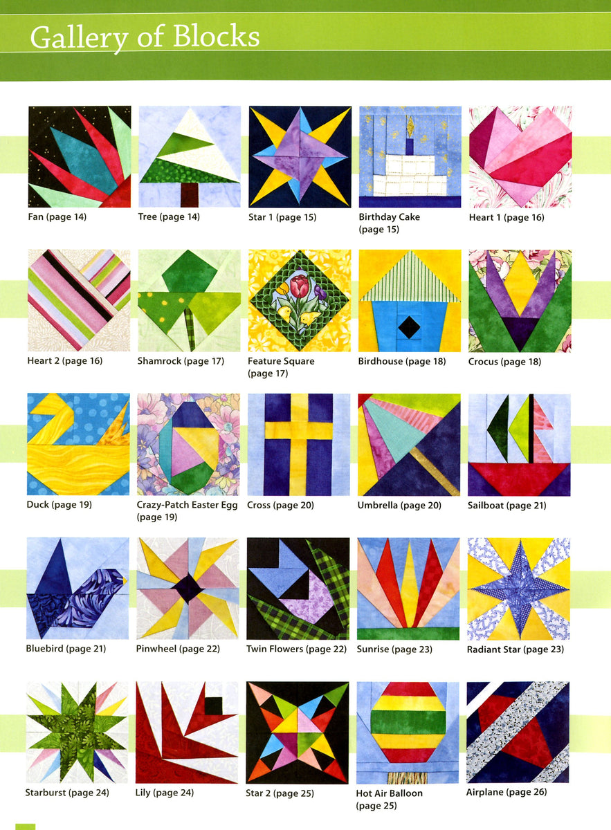 50 Little Paper-Pieced Blocks Quilting Patterns – Quilting Books ...