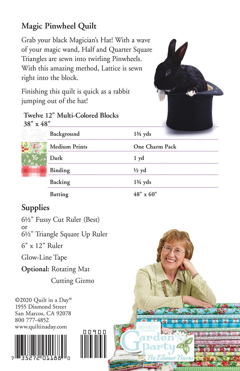 Magic Pinwheel Quilt Pattern – Quilting Books Patterns and Notions