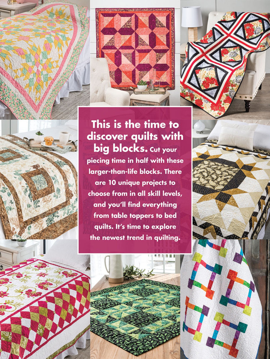 Big Block Quilts Quilting Patterns – Quilting Books Patterns and Notions