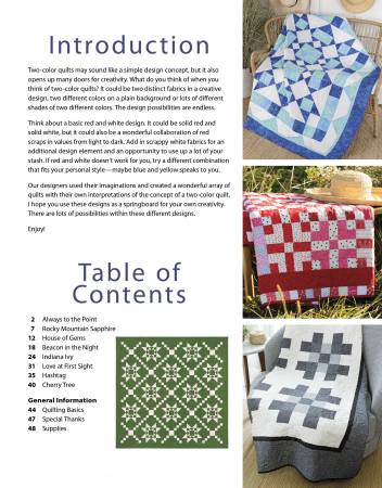 Two-Color Quilts – Quilting Books Patterns and Notions