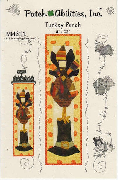 Monthly Minis #6 Turkey Perch QBPN Patterns – Quilting Books Patterns ...