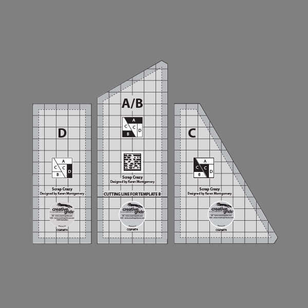 Creative Grids Scrap Crazy Template Quilt – Quilting Books Patterns and ...