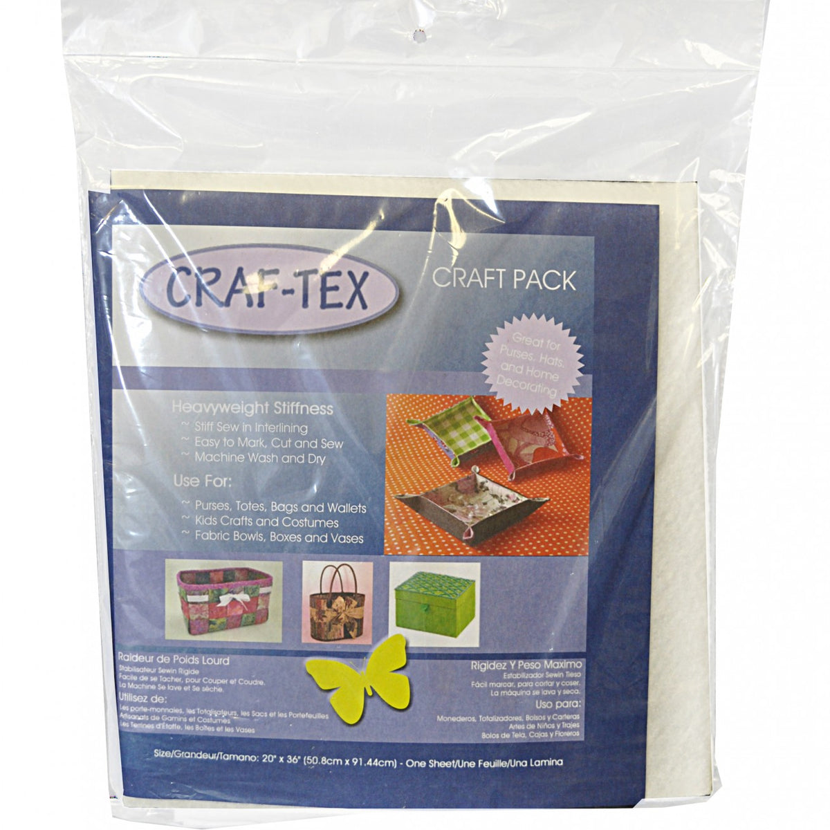 Craf-Tex Plus Stiff Non-Woven Giant Poppins Bag Bottoms – Quilting ...