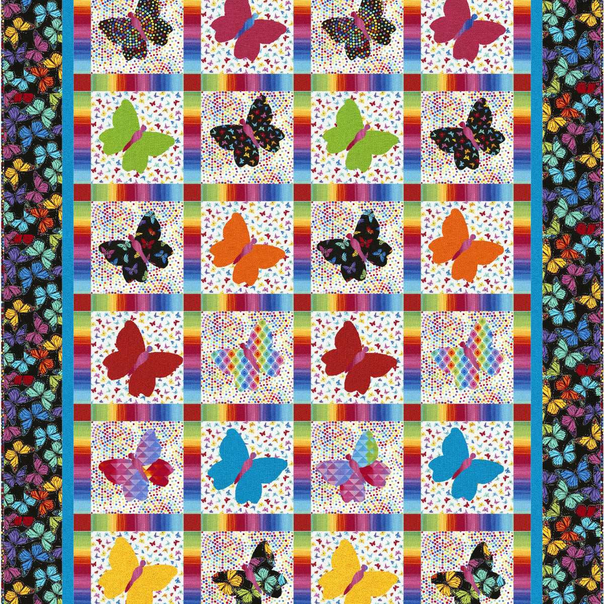 Butterfly Garden Quilt Pattern QBPN Patterns – Quilting Books Patterns ...