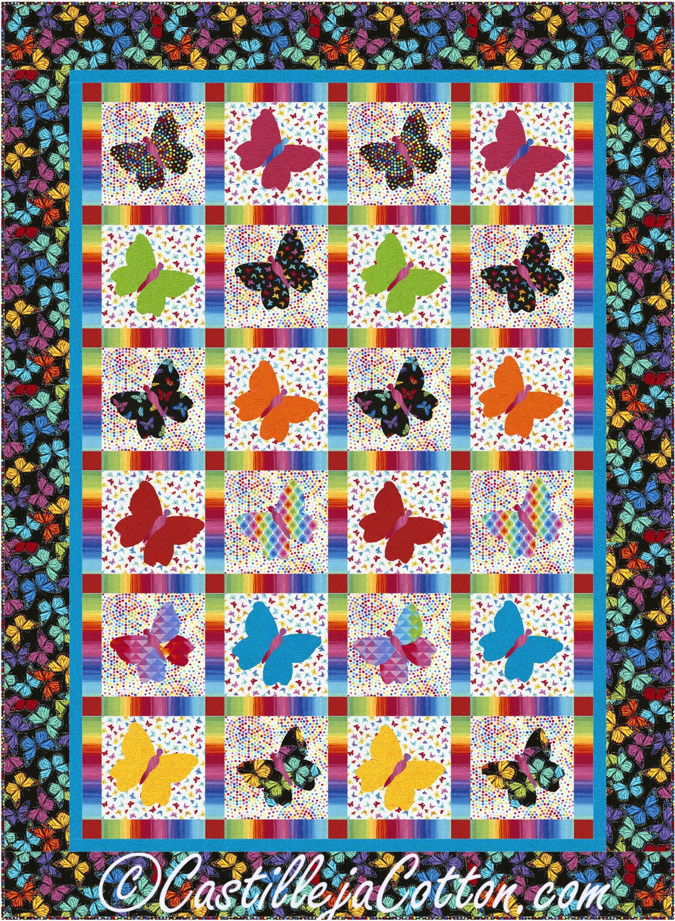 Butterfly Garden Quilt Pattern QBPN Patterns – Quilting Books Patterns ...