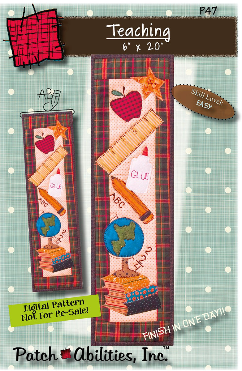 Teaching Downloadable Pattern – Quilting Books Patterns and Notions