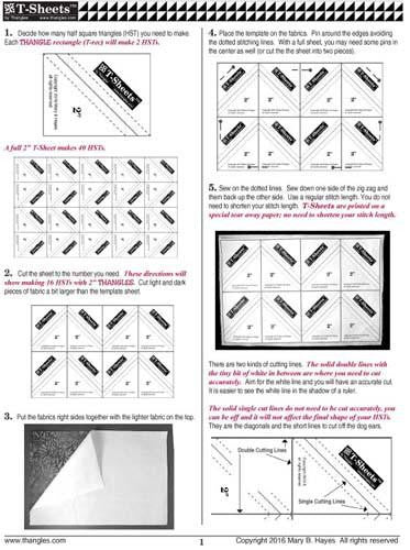 T-Sheets QBPN Pattern – Quilting Books Patterns and Notions