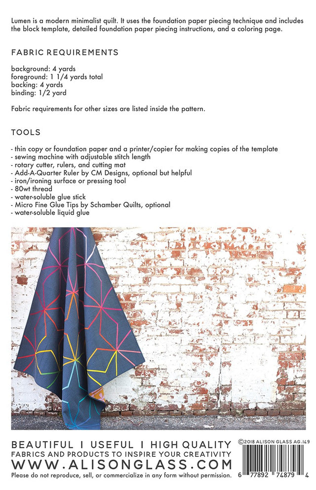 Lumen Quilters Pattern – Quilting Books Patterns and Notions