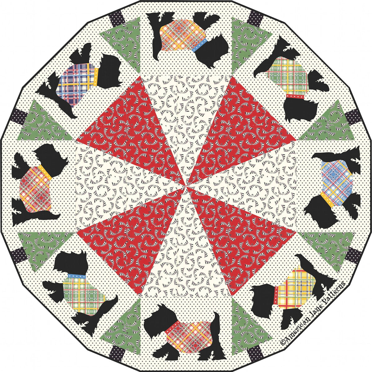 Scotties and Trees Quilt Pattern – Quilting Books Patterns and Notions