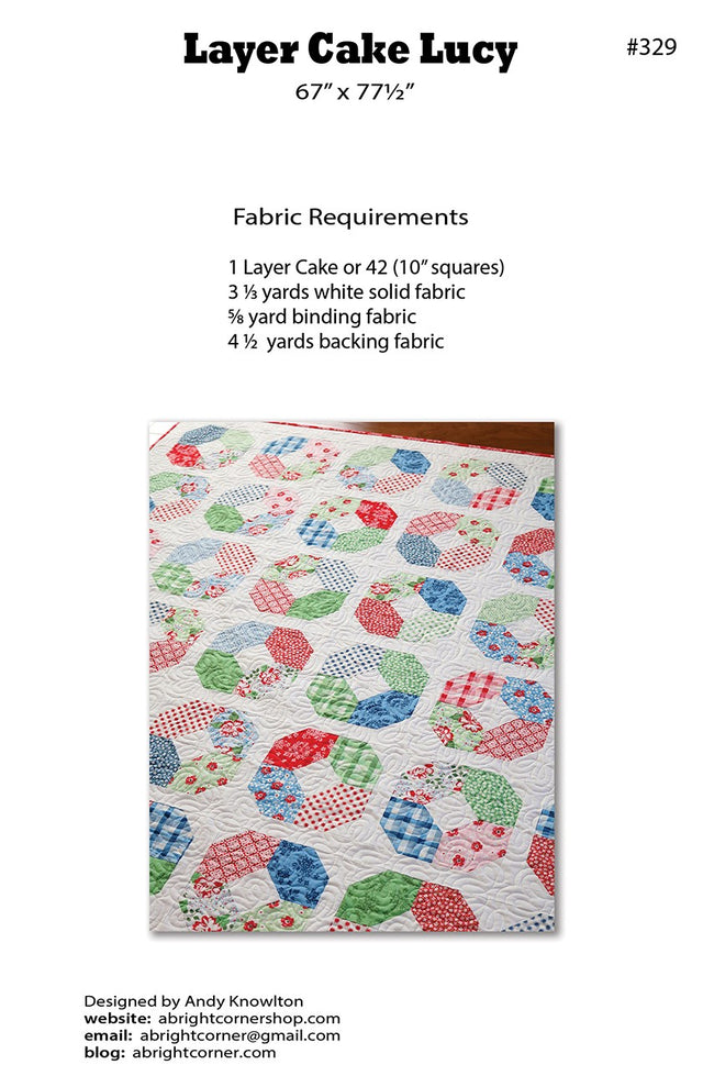 Layer Cake Lucy Quilt Pattern Quilting Patterns – Quilting Books ...