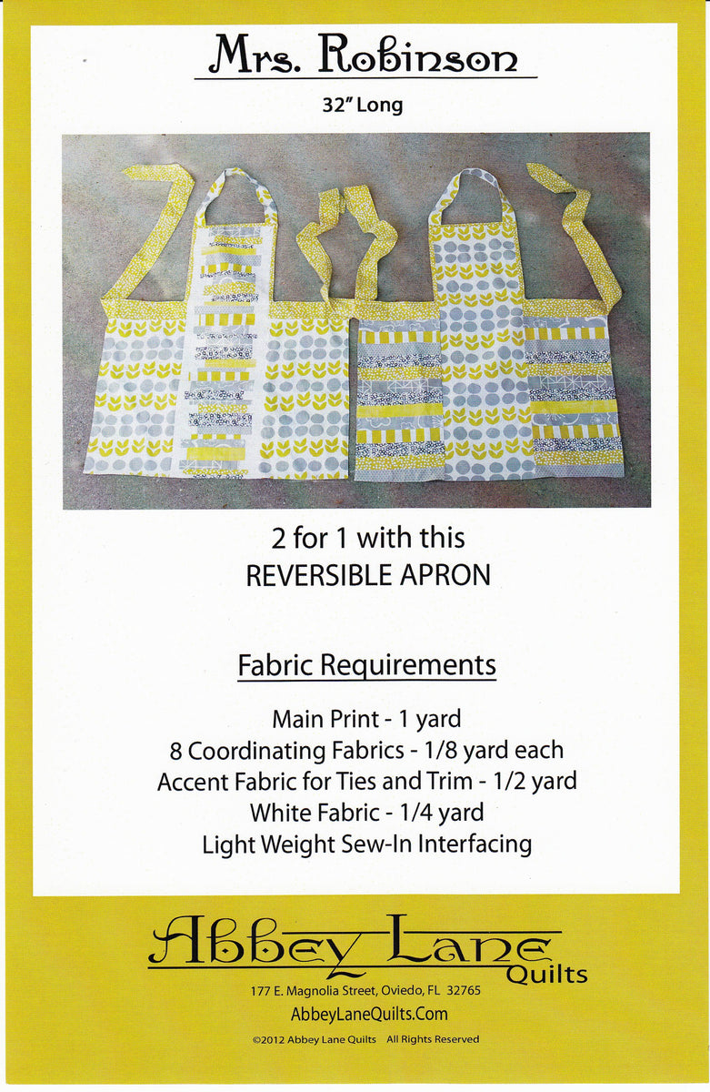Mrs. Robinson Patterns – Quilting Books Patterns and Notions