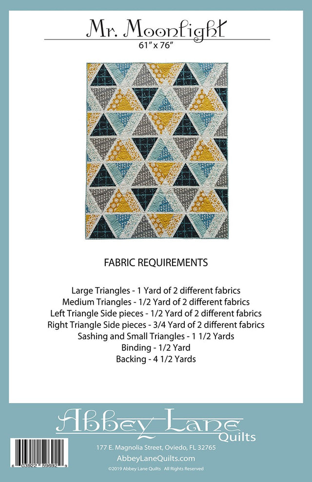 Mr Moonlight Quilting Patterns – Quilting Books Patterns and Notions