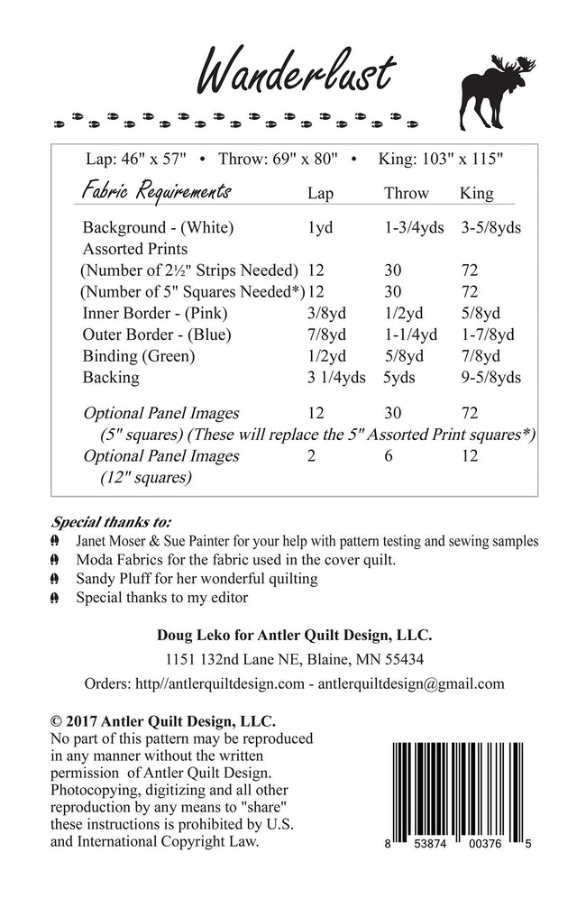 Wanderlust Quilters Pattern – Quilting Books Patterns and Notions