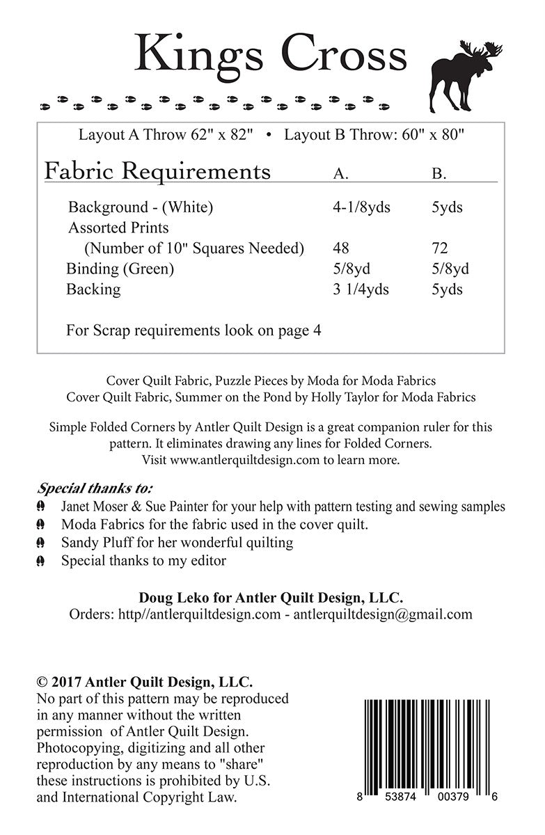 Kings Cross Quilters Pattern – Quilting Books Patterns and Notions