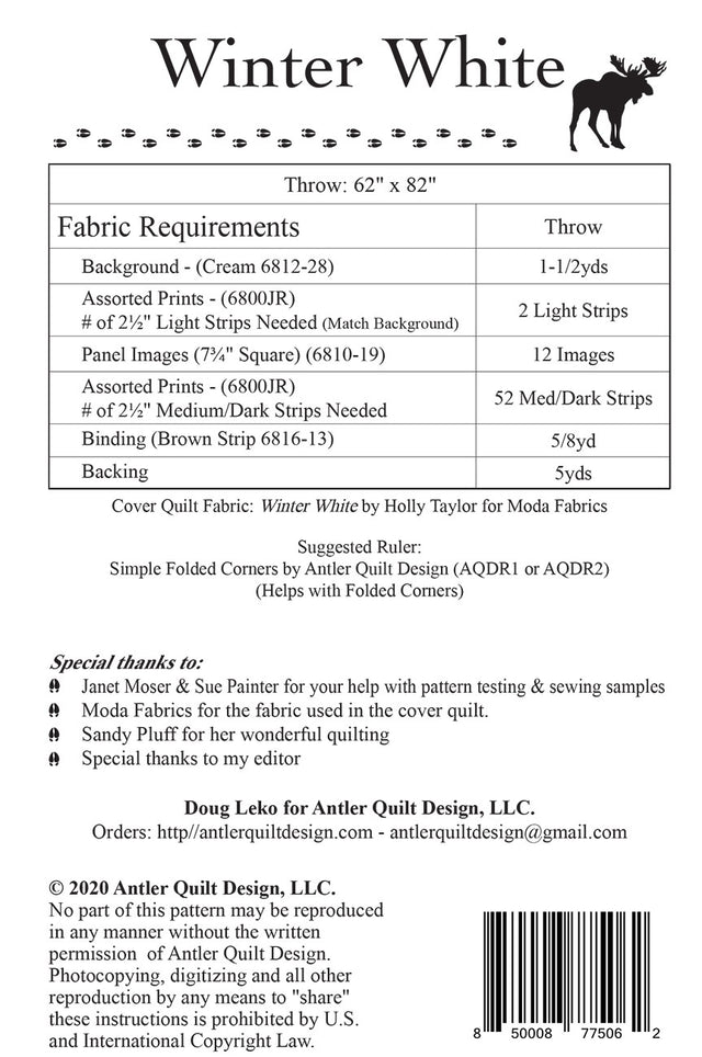 Winter White Pattern – Quilting Books Patterns and Notions