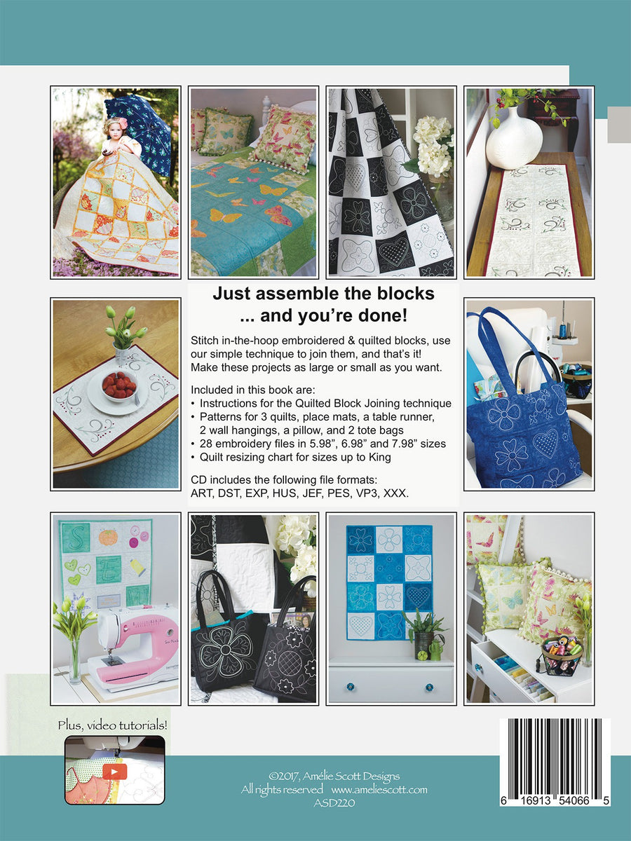 Build-A-Quilt On Your Embroidery Machine QBPN Pattern – Quilting Books ...