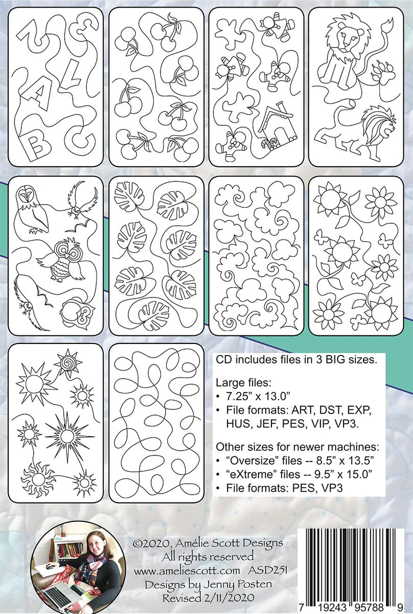 Edge-To-Edge Jumbo Pack 2 Quilting Patterns – Quilting Books Patterns ...